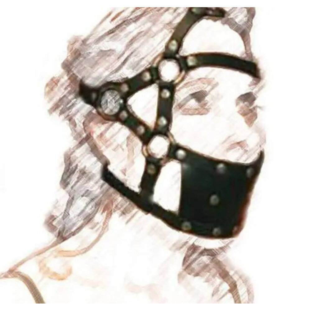 Кожаная маска для лица, кляп для рта, БДСМ-бондаж, силиконовый кляп-шар, ремень для ремня, повязка на глаза, секс-игрушки для пар