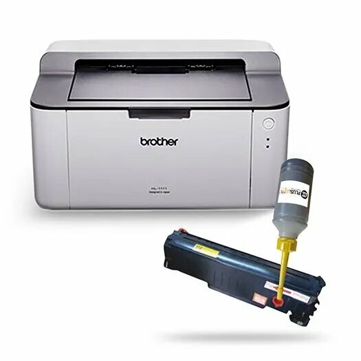 Brother Принтер лазерный Лазерный принтер Brother 1211w Wi-Fi с полным тонером