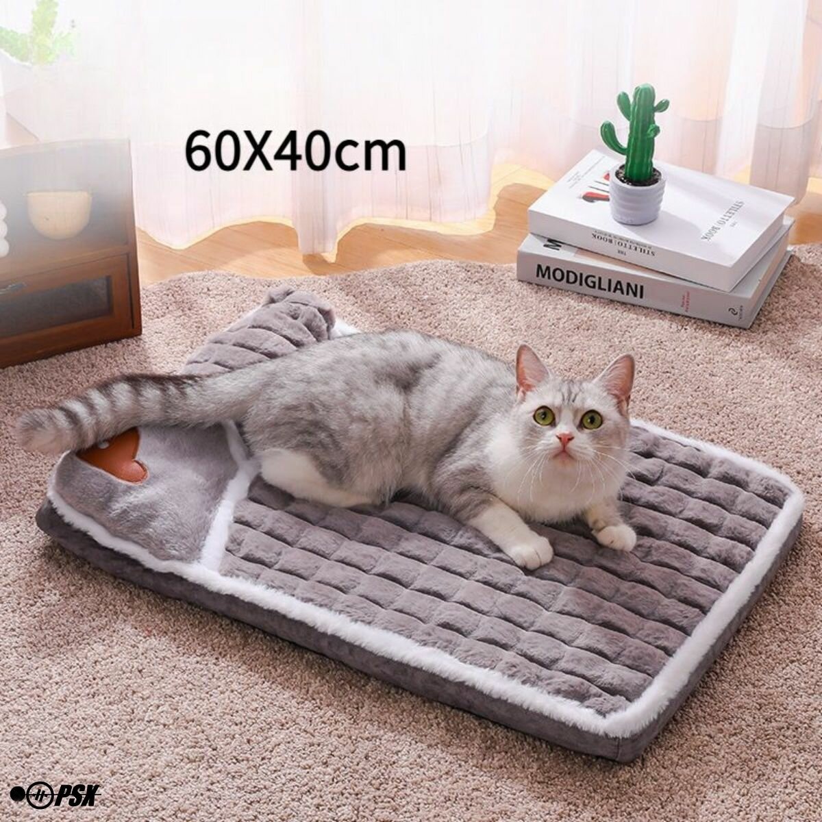 Съемный чехол на лежанке 60X40см для премиум отдыха кошек и собак средних размеров