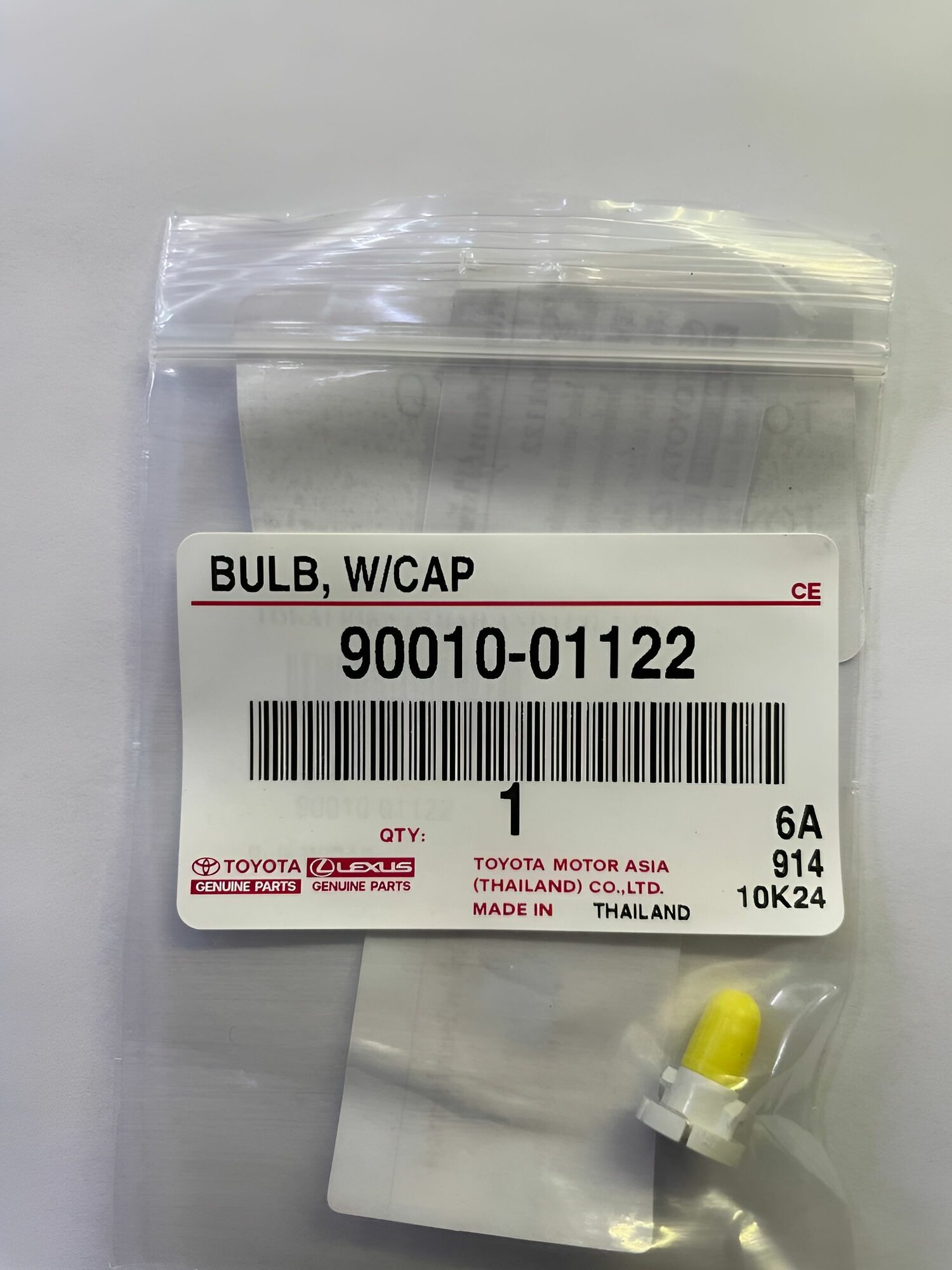 Лампа подсветки кнопок Lexus Toyota OEM 90010-01122