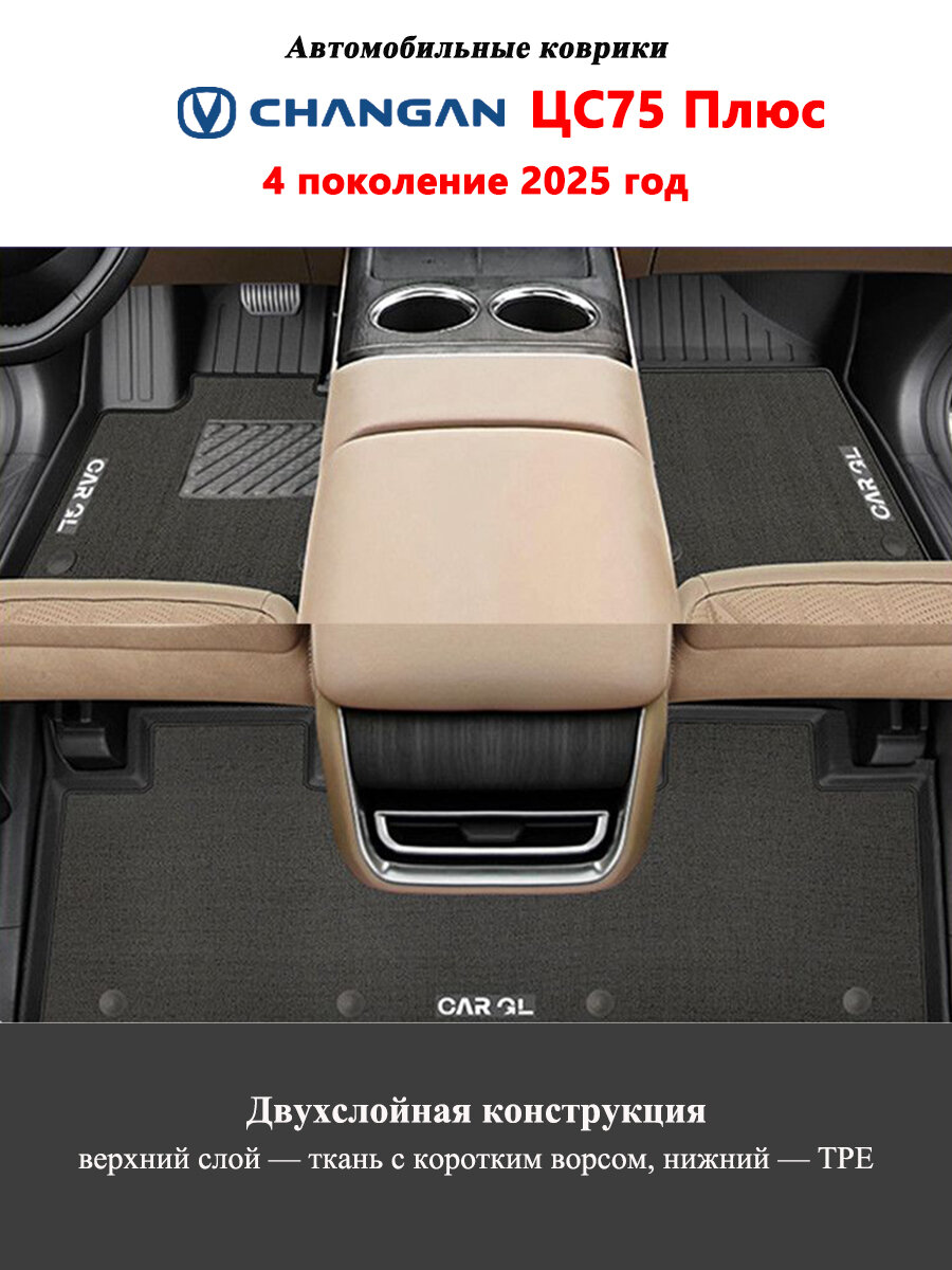FIEECLUB Коврики в салон автомобиля, Термопластичная резина (ТПР), 6 шт.