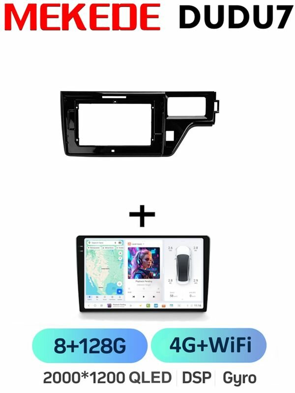 Магнитола Mekede 10" DUDU7 8/128 Gb для Honda Stepwgn 5 2015-2021 Правый руль carpay Android