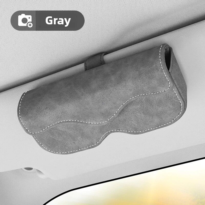 Автомобильный держатель для очков, чехол Gray