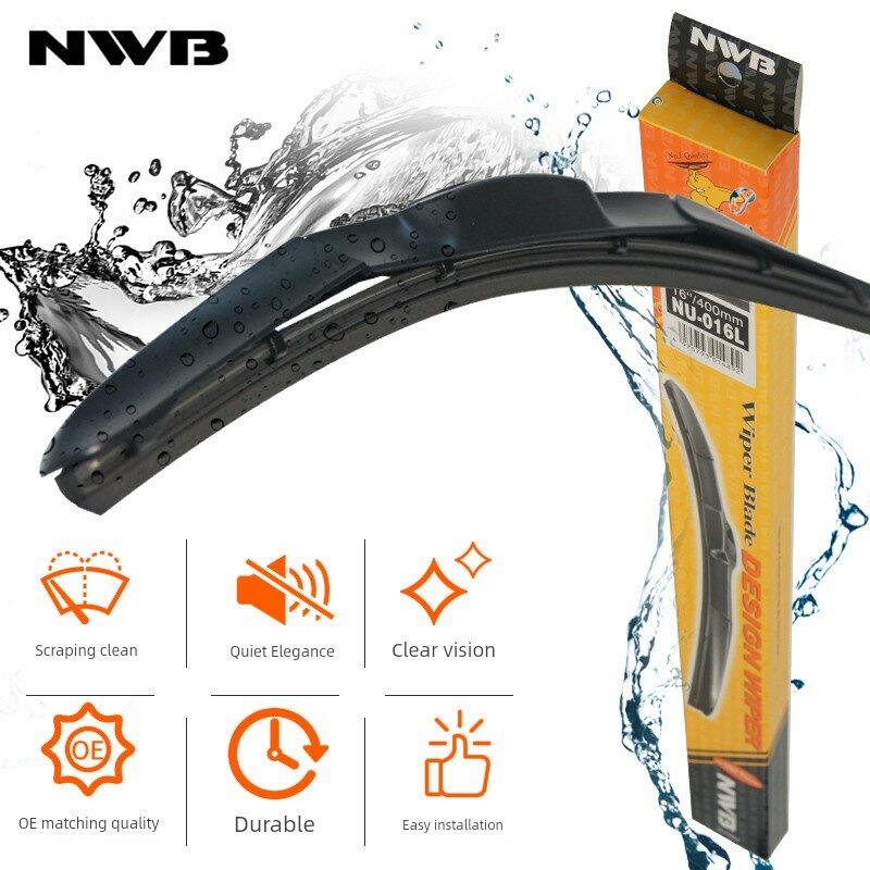 NWB U-образный комплект лезвий стеклоочистителя 18/16 дюймов (с резиновыми полосами) OEM, изготовлено в Японии