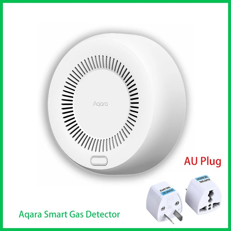 Датчик газа Aqara Natural Gas Detector Zigbee 3.0 Умный датчик аварийного сигнала о утечке газа Домашняя безопасность Совместим с приложением Xiaomi Mijia Apple Homekit - Розетка AU