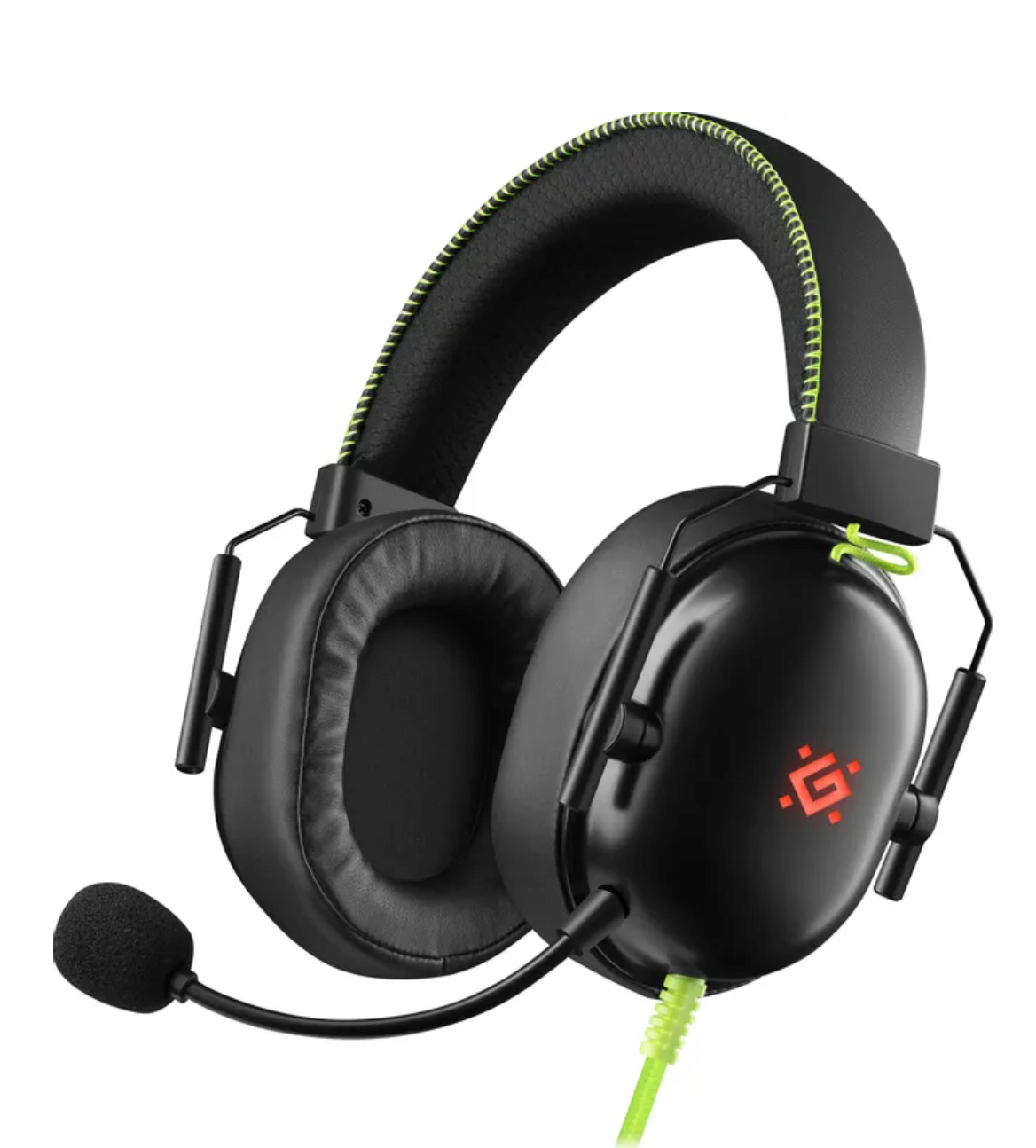 Наушники игровые Defender Toxic, для компьютера, черный, (64552)