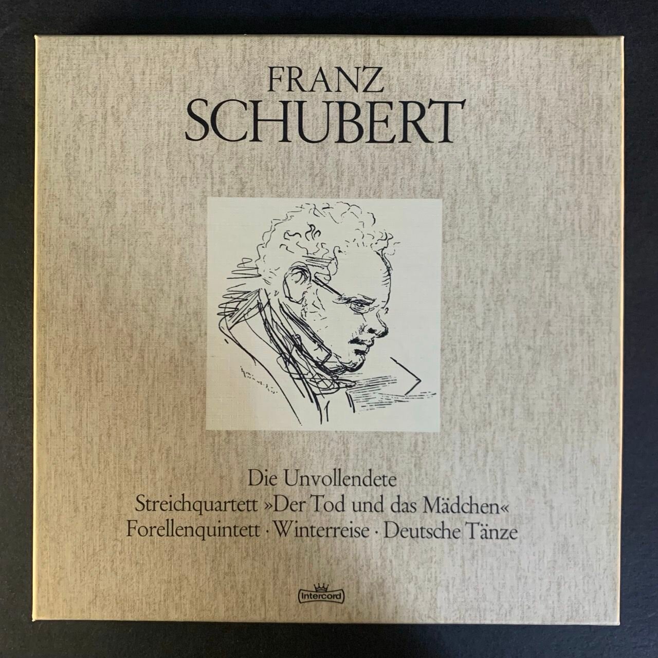 Franz Schubert - Die Unvollendete, Streichquartett Der Tod Und Das Madchen , Forellenquintett, Winterreise, Deutsche Tanze (б/у виниловая пластинка, 5LP)