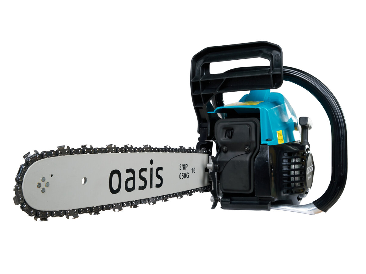 Бензопила "Oasis" GS-4216, антивибрационная, синий цвет, 1,8 кВт