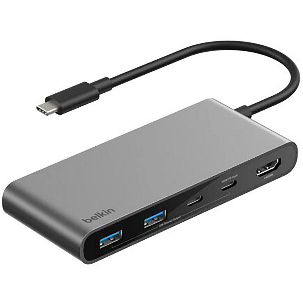 Хаб Belkin 7 в 1 серый космос (AVC023hqSGY)