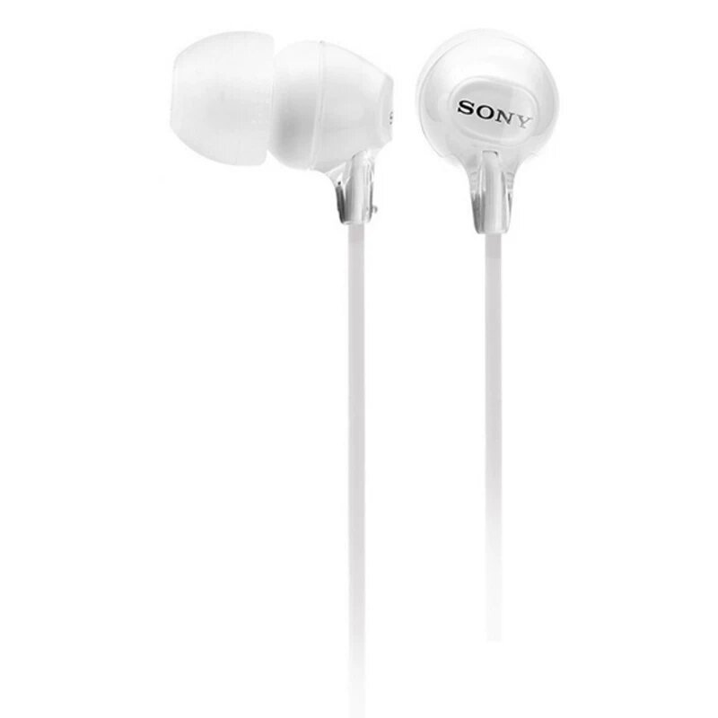 Sony MDR-EX15LP Проводные вкладышные наушники 3.5 мм стереозвук для ноутбуков Белый