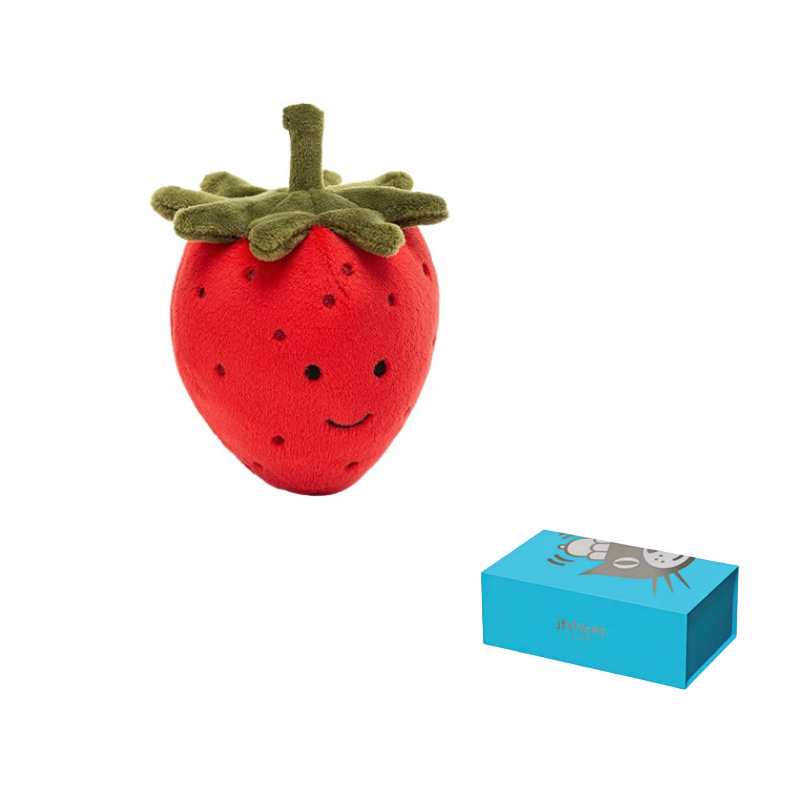 Плюшевая игрушка унисекс JELLYCAT Fabulous Fruit Клубника, Delicious Fruit Strawberry