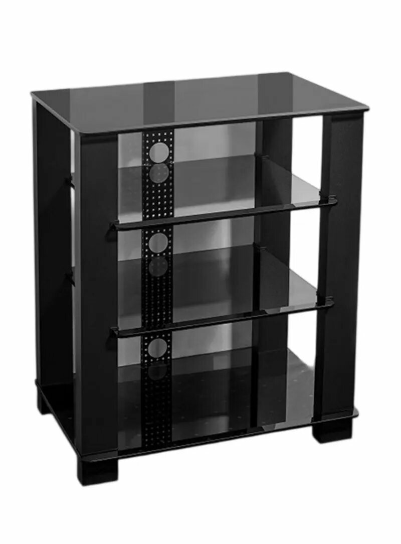 Стойка под аппаратуру VoxModule Hi-Fi 4 полки (черный/черное стекло)