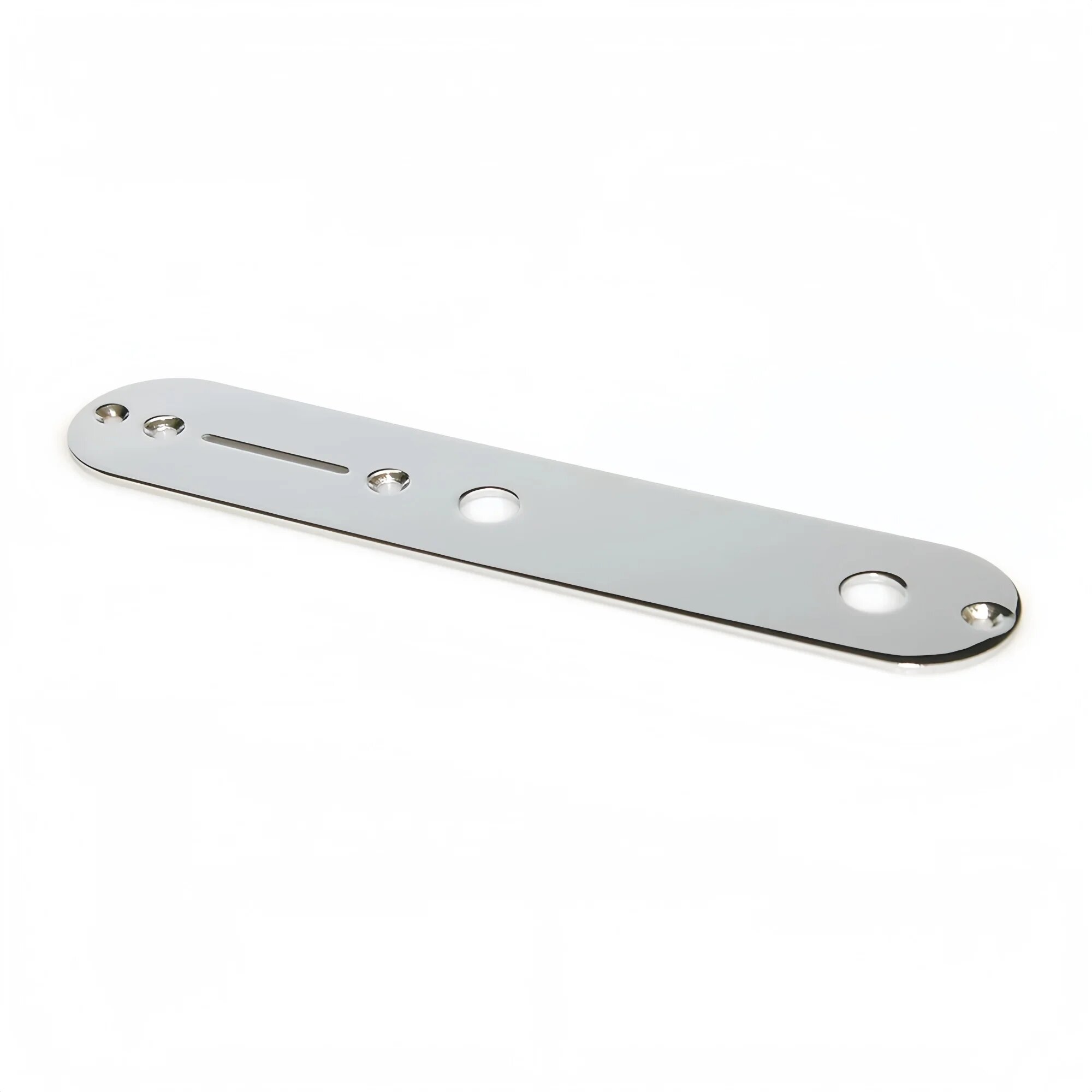 Панель управления для гитары Tele, Silver Chrome, Белый