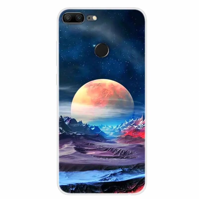 Для Honor 9 Lite силиконовый чехол TPU задняя крышка мягкий чехол для телефона Желтый, Ярко-желтый