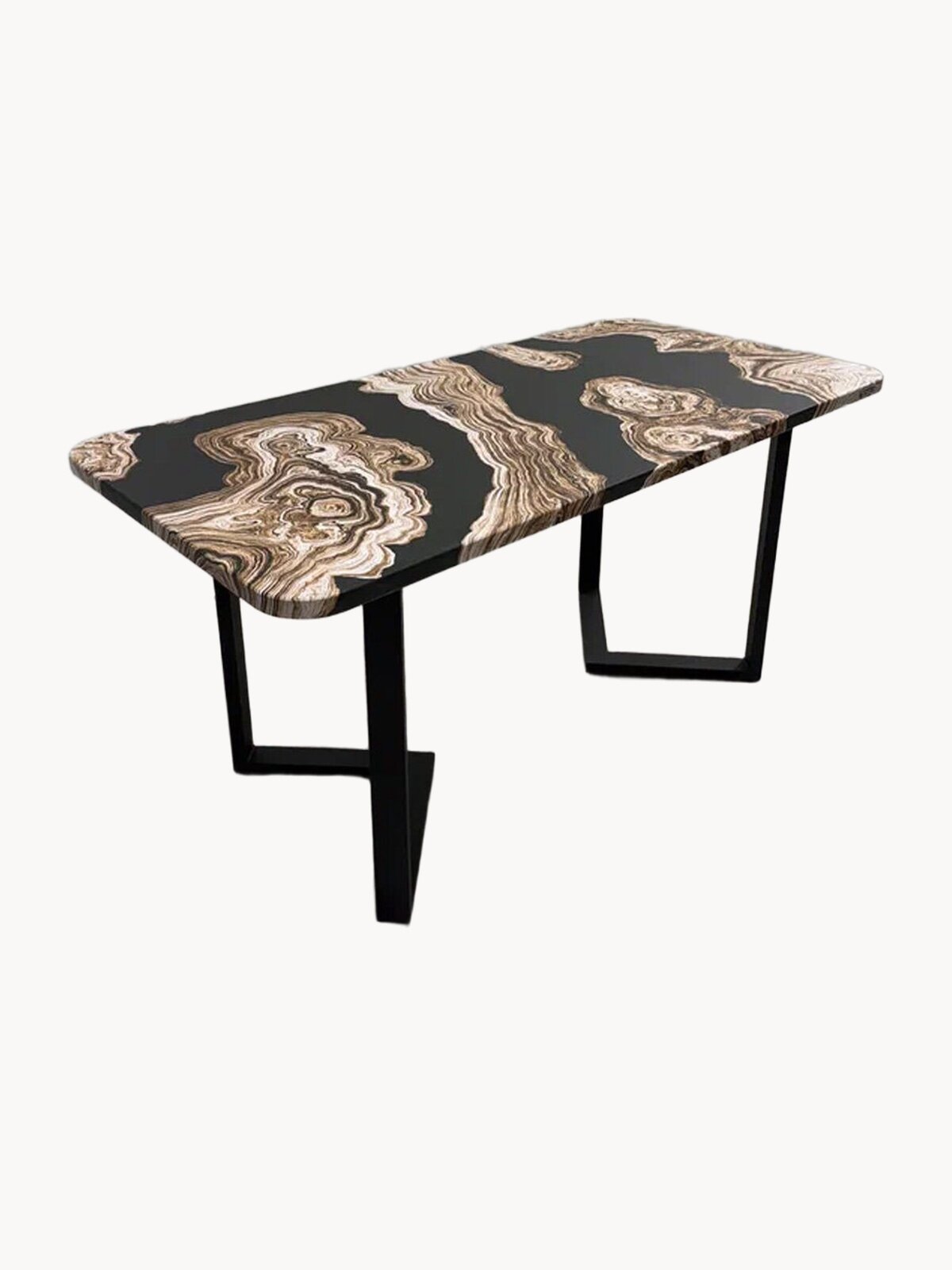 Стол кухонный обеденный прямоугольный дизайнерский лофт THETABLE 120х80 2.71/3.1