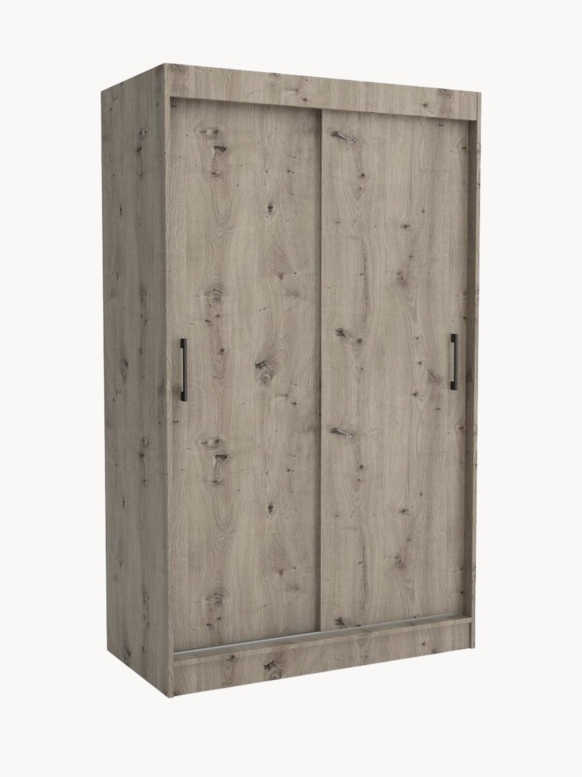 Шкаф-купе комбинированный полки штанга Евро 100х41,8х210 см, ЛДСП Дуб крафт серый