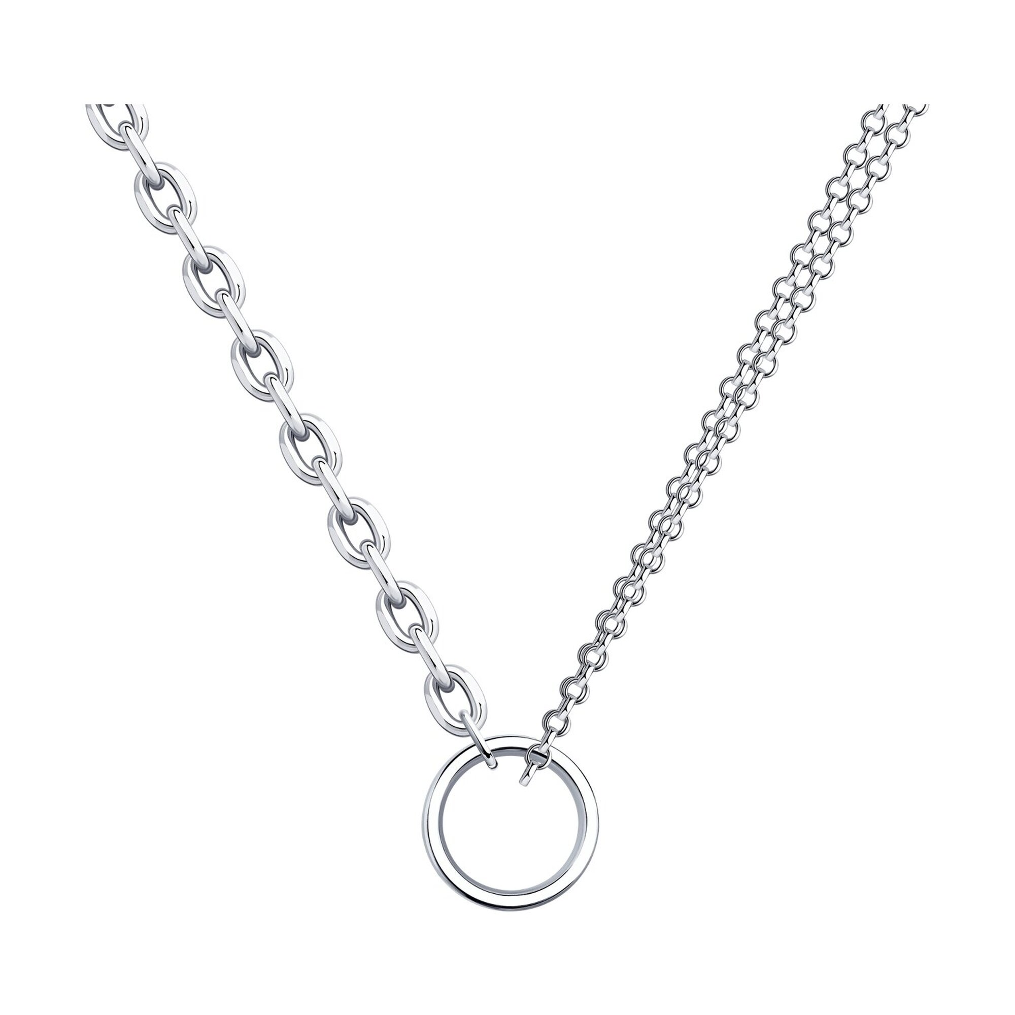 Колье, серебро, 925 проба, родирование