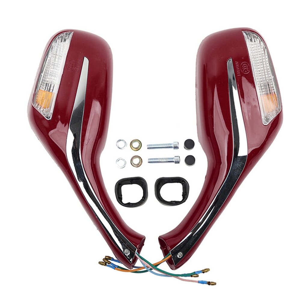 Мотоциклетные светодиодные передние поворотники заднего вида Боковые зеркала заднего вида Универсальные зеркала модификации мотоцикла