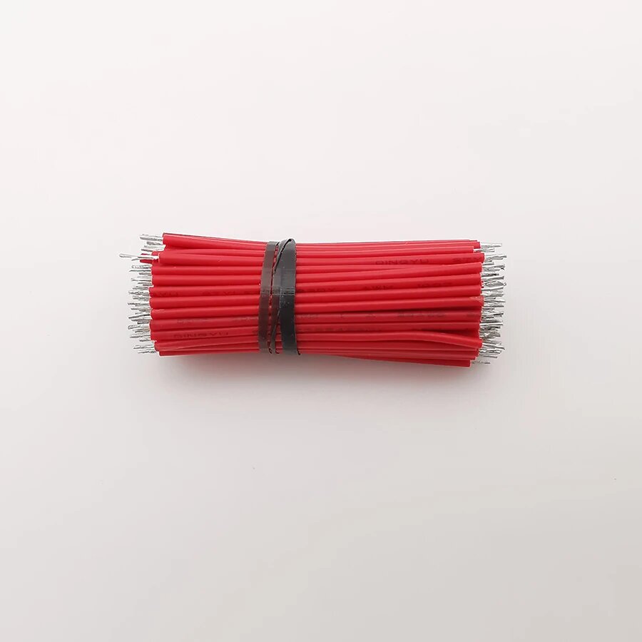 Провода перемычки макетной платы LOCHEUK 24AWG 100 шт. Red, 5cm