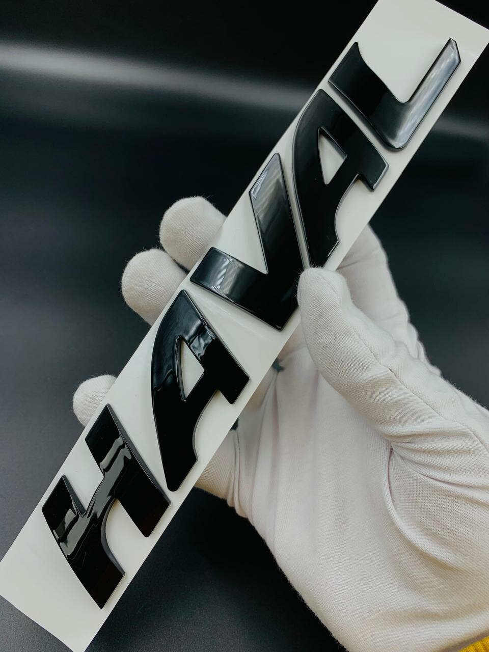 Эмблема надпись на крышку багажника Хавал (черный глянец). Шильдик значок Haval (длина 220мм) 1шт.