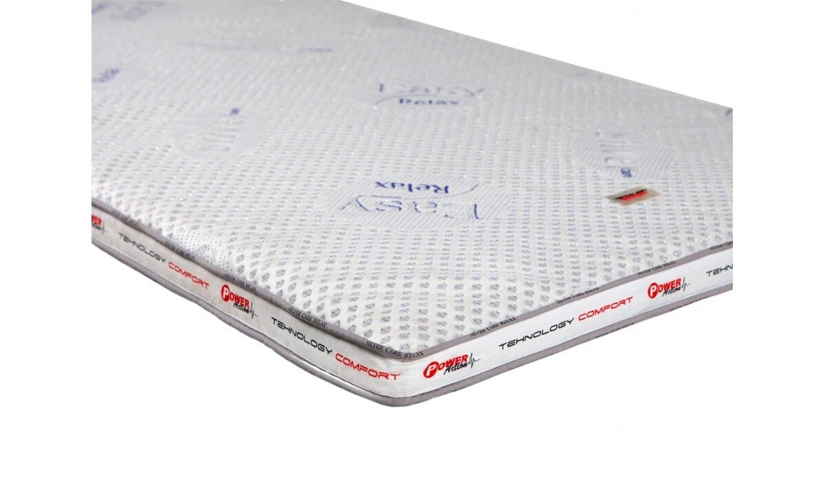 Матрас Lonax Silver Care Relax 145х195 серии Топпер Power Action высота 5 см анатомический мягкий латексный