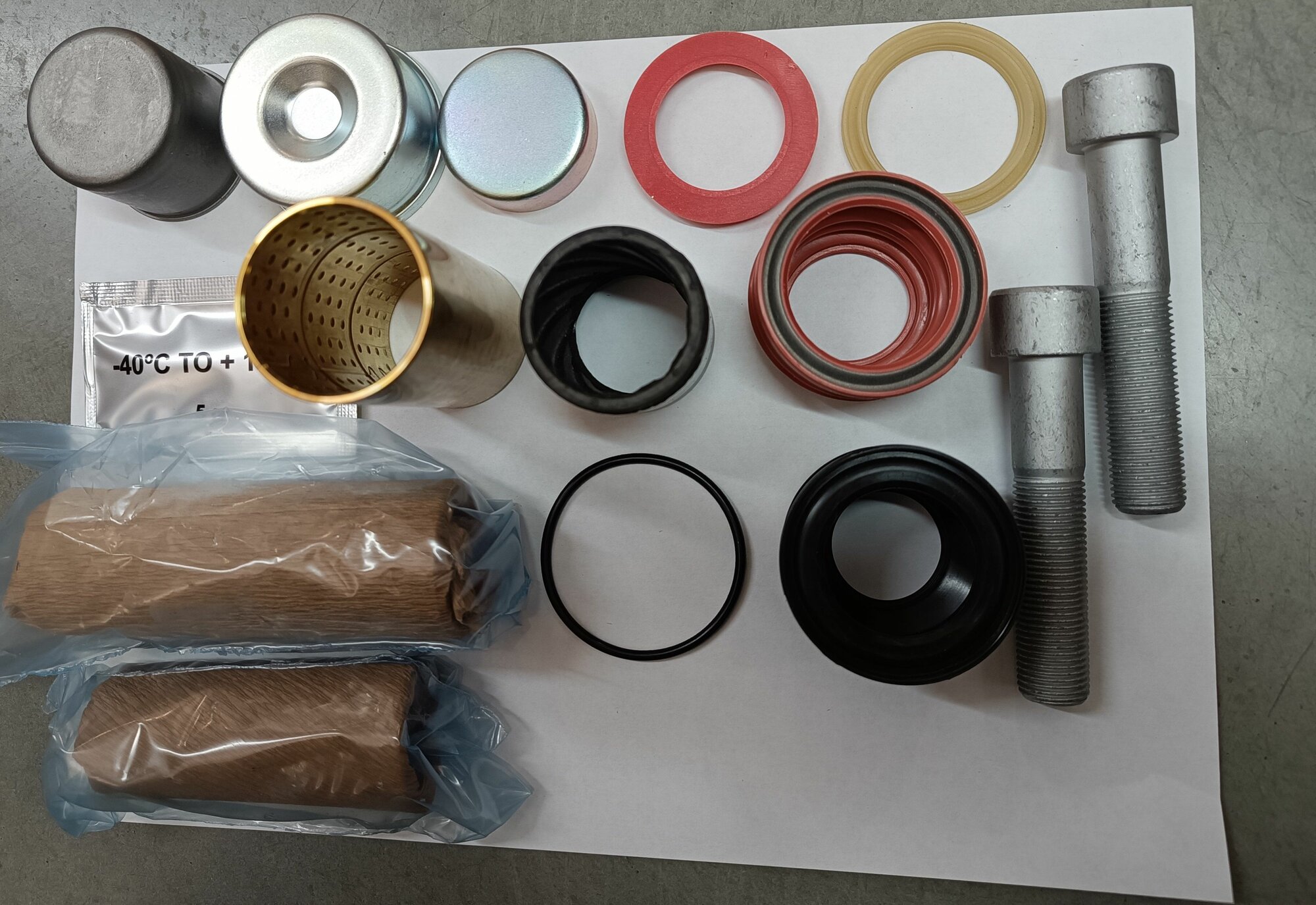 Ремкомплект дискового тормоза (мр) направляющие, втулки, уплотнения, смазка Scania P/R-Serie , арт. CP9011542 CP