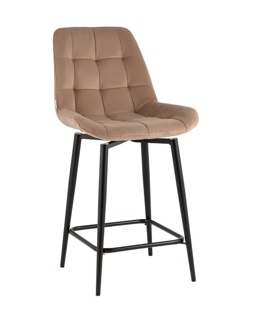 Стул полубарный Stool Group Стул полубарный Флекс с поворотным механизмом велюр капучино арт. УТ000040028