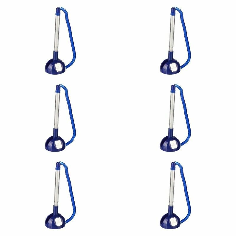 Beifa Ручка шариковая на подставке, на липучке, синяя, 6 уп.