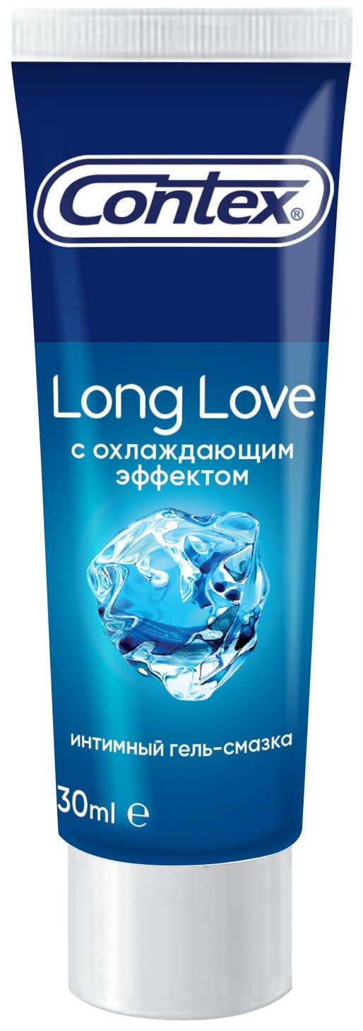 Гель-смазка Contex Long Love с охлаждающим эффектом, туба 30 мл