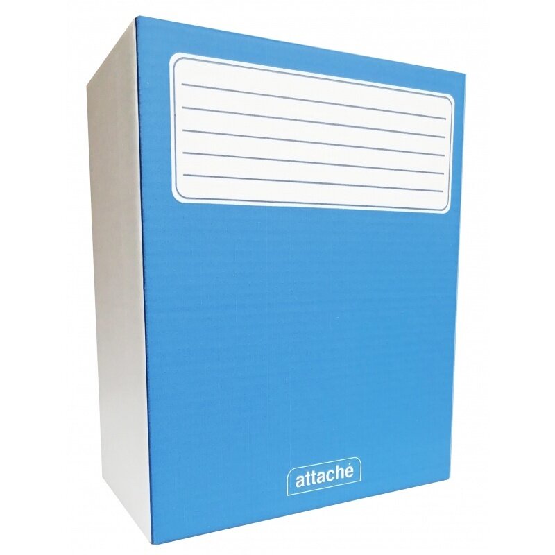 Короб архивный Attache синий, 150 мм, гофрокартон, 5 шт