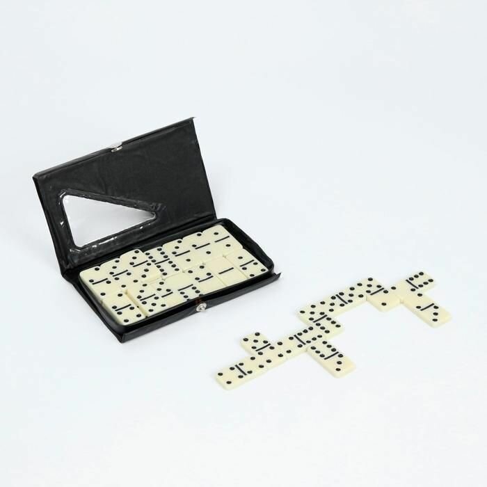 Домино КНР "Форкас", в чехле, 9х15 см, черное (7343977)