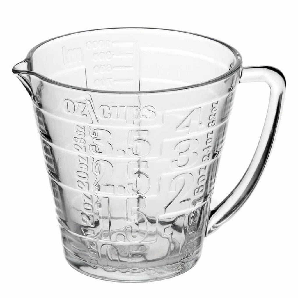 Мерная кружка Pasabahce "Basic" стеклянная 1,155 л, 18х14х14 см (55172)