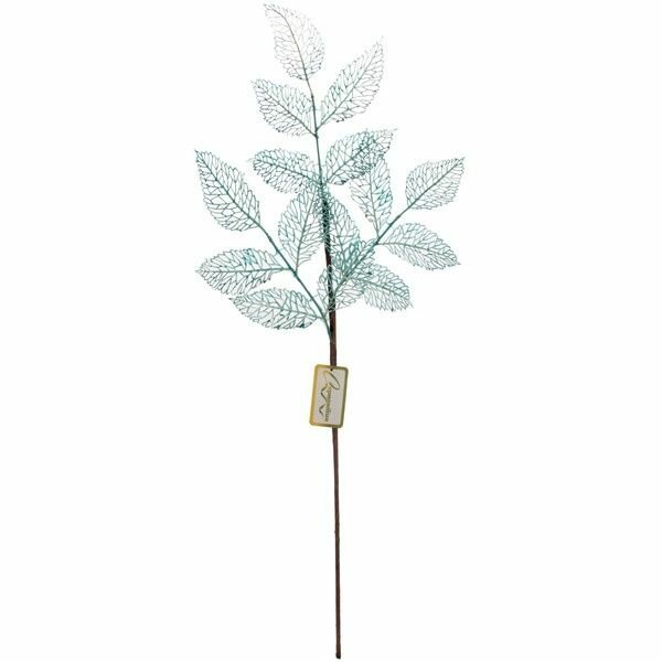 Ветка декоративная Серпантин Осенняя пора 85 см, цвет голубой