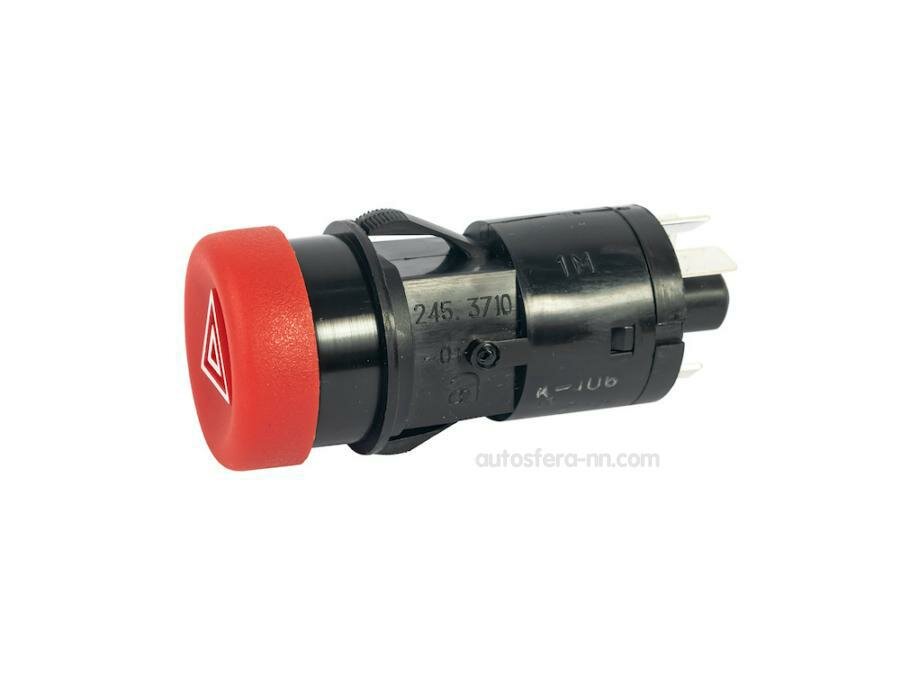 AVAR 245371001 Выключатель (кнопка) аварийной сигнализации МАЗ, КАМАЗ 24В (6-конт) (АВАР)