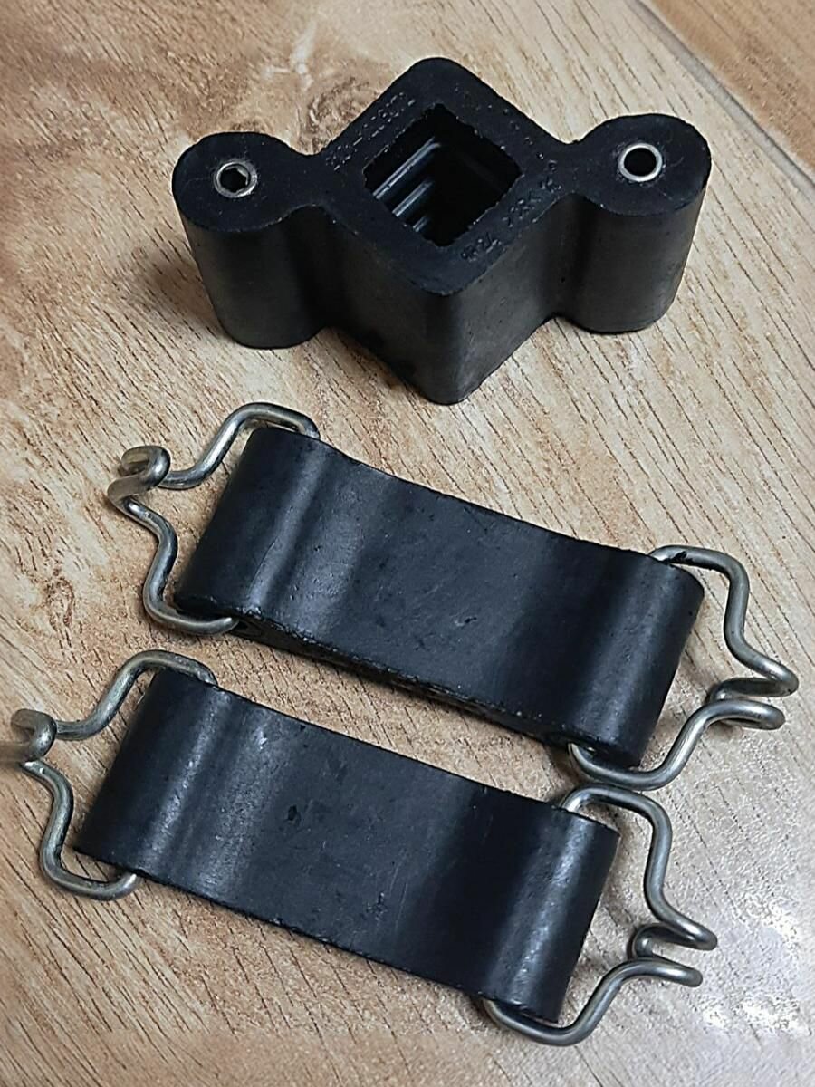 Комплект крепления подвески глушителя Балаковорезинотехника, резина, длина 80мм