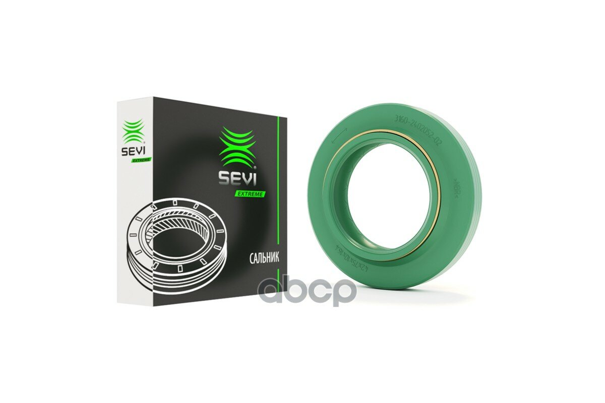 Сальник хвостовика з/м и п/м УАЗ с мостами Спайсер/редуктор (42х75х10/15,5) (сэви) SEVI 80472052 SEVI арт. 80472052
