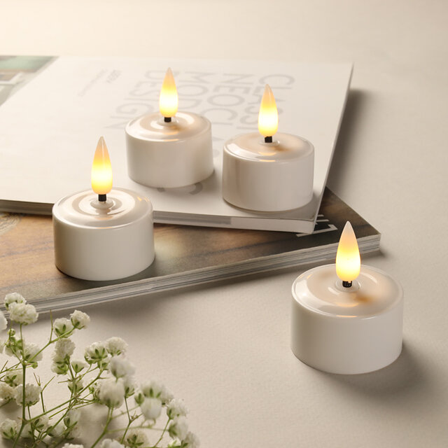 Чайная светодиодная свеча Ingrid 5*4 см, 4 шт, на батарейках, Koopman, XX8114160