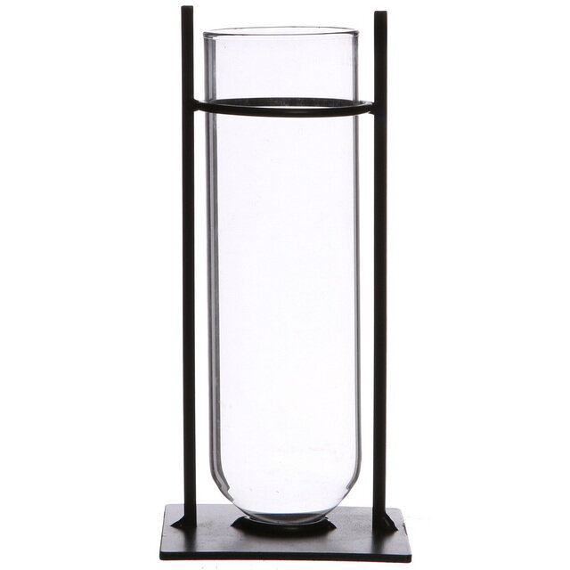 Стеклянная колба для цветов Notte на подставке 18 см, Ideas4Seasons, 29234
