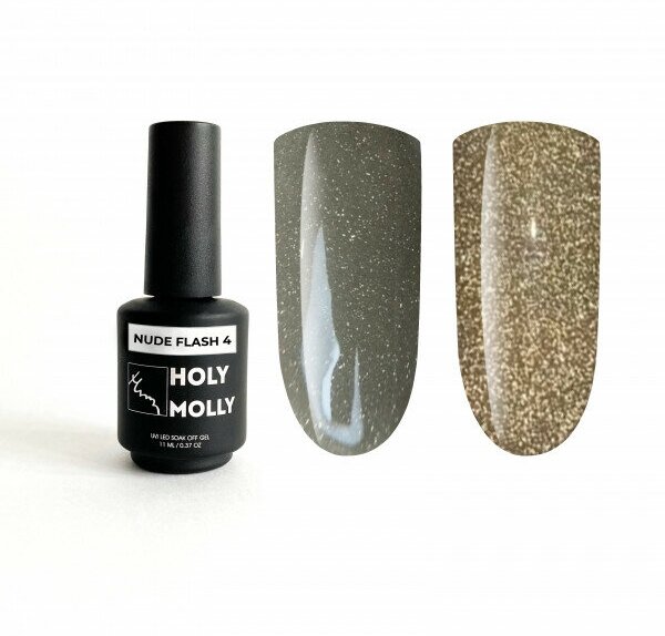 Holy Molly Гель-лак Nude Flash светоотражающий 4 11мл