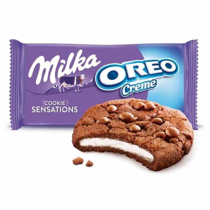 Печенье Milka Cookie Sensations Oreo Creme с тающей кремовой начинкой, 156 гр. (Швейцария)