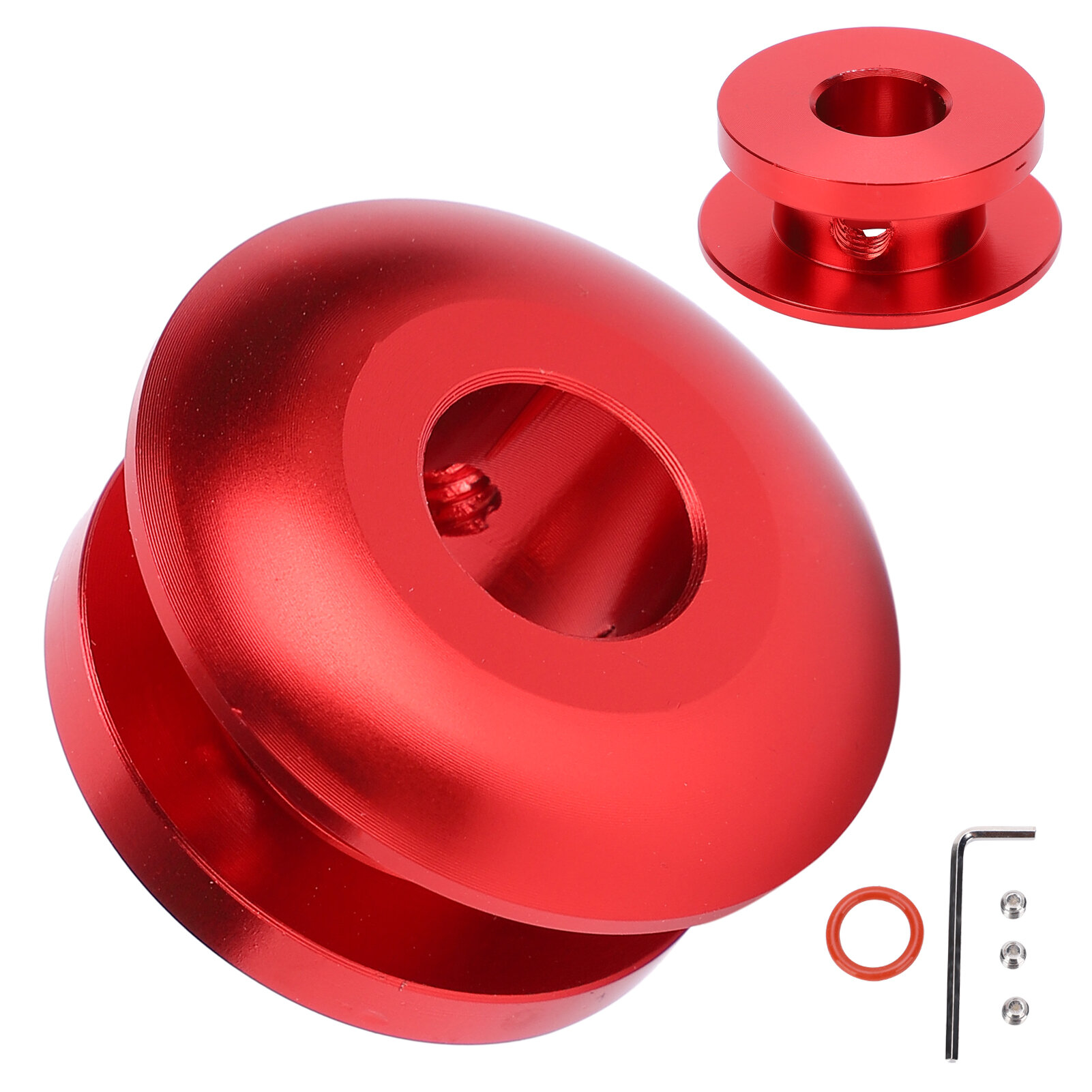 Shift Knob Boot Retainer Limiter Shifter Shifting Head Buckle Universal for Car Red, Material Metal, 1 x Shift Knob , 1 x Gasket, 3 x Screws, 1 x Wrench
