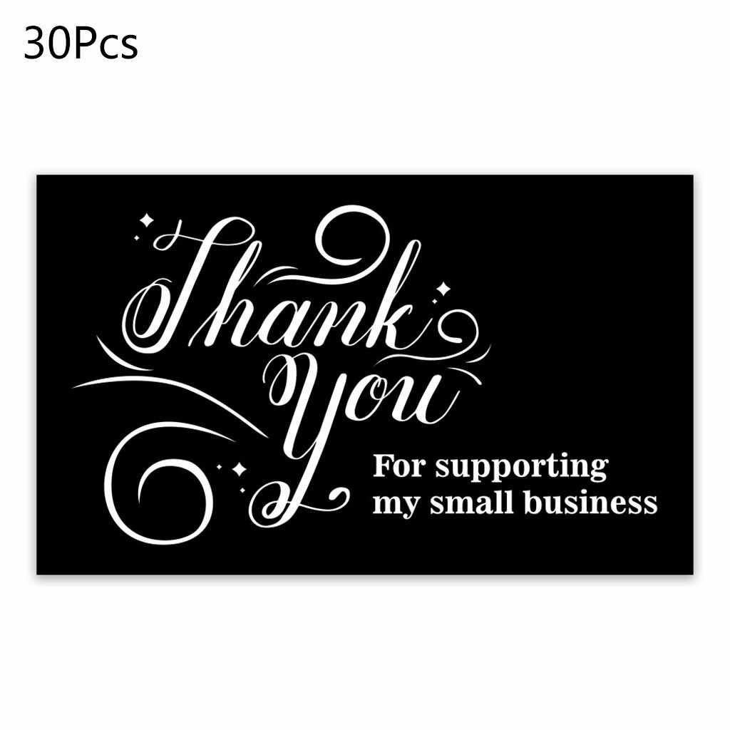 30 листов, черная благодарственная открытка, мелованная бумага, поздравительная открытка, H5