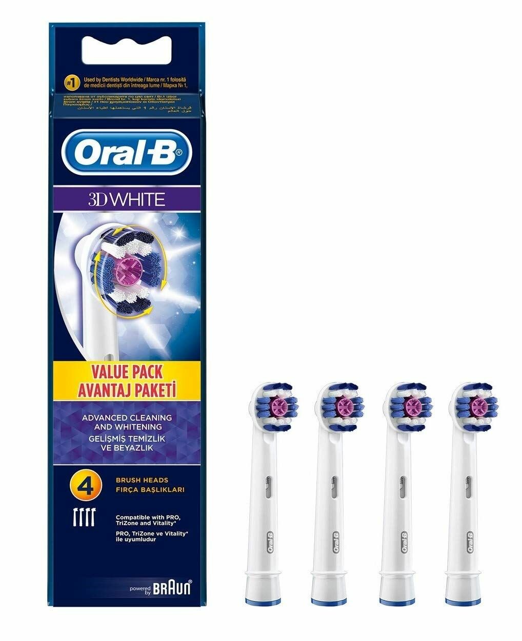 Oralb Насадка для электрической зубной щетки, EB18