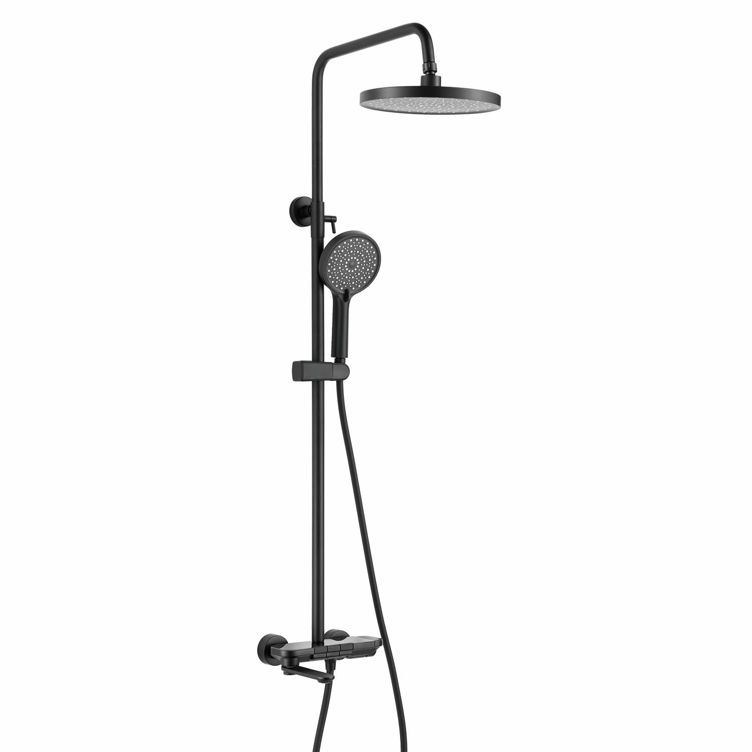 Душевая система Shevanik S4MF72DF6HCW, черный