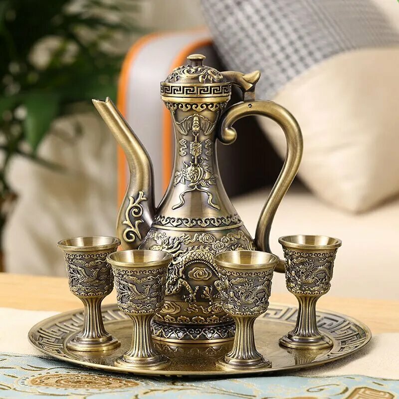 Кувшин, 0.2 л, Кувшин, Медный сплав,0.2,11767335568