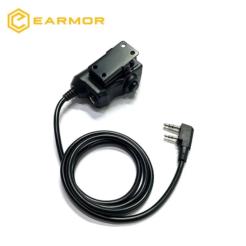 EARMOR M51 Тактический Kenwood, Baofeng версия PTT военный стандарт 7,0 разъем для радиоадаптера черный