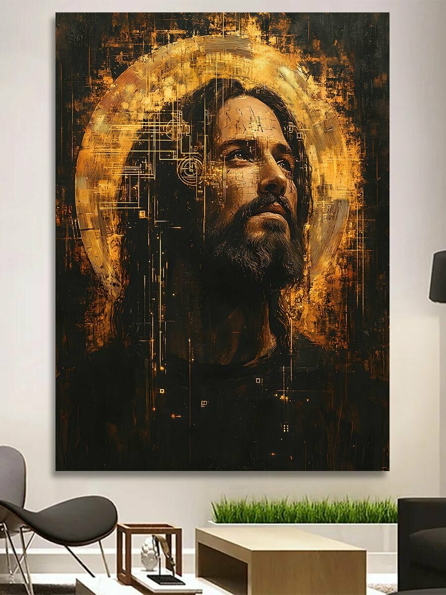 Иисус христос / картина, картины с изображением святых, 40х60 см.