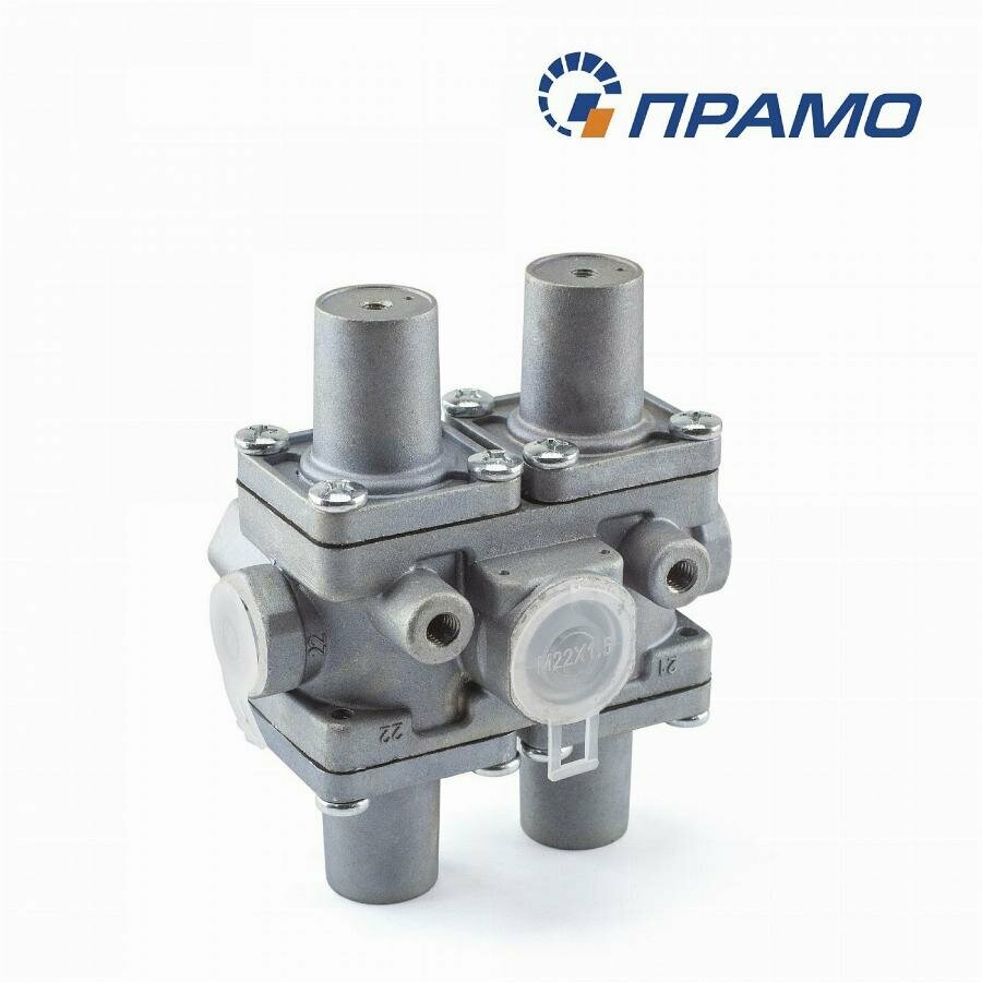 Клапан защитный 4-х контурный ЗИЛ/КАМАЗ/МАЗ 64221-3515310 (прамо)