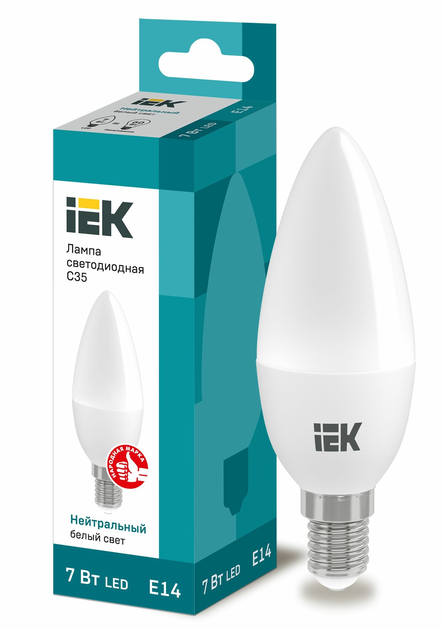 Лампа LED HP 50Вт E27 4000К IEK для промышленного и уличного освещения с высоким потоком