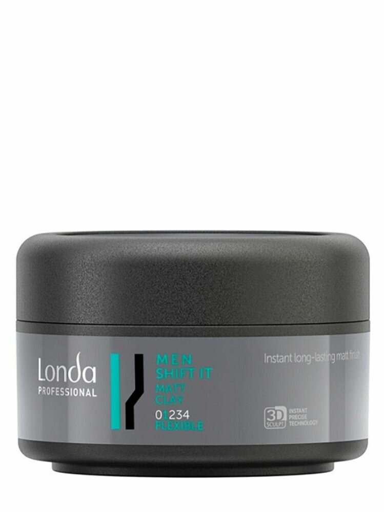 Матовая глина для мужских волос SHIFT IT нормальной (эластичной) фиксации Londa Professional, 75 мл